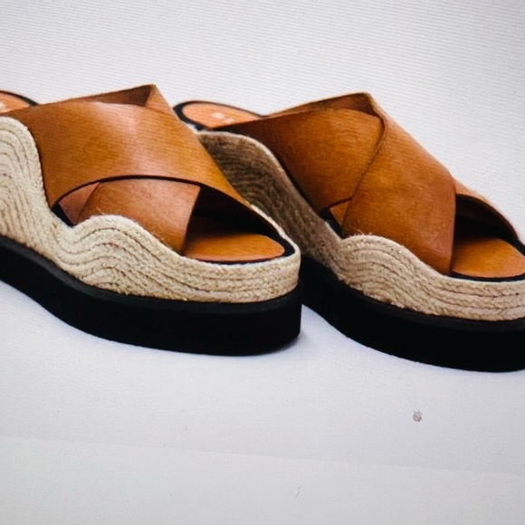 Maria pino | Shoes | Maria Pino Wedge Slides Size 4 Made In Spain ...